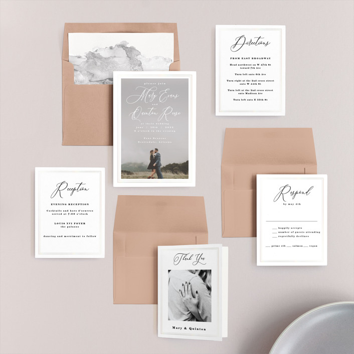 24 Chic Photo Wedding Invitations for Picture-Perfect Invites