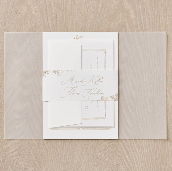 Vellum Invitation: What It Is + How To Use It On Wedding Invites