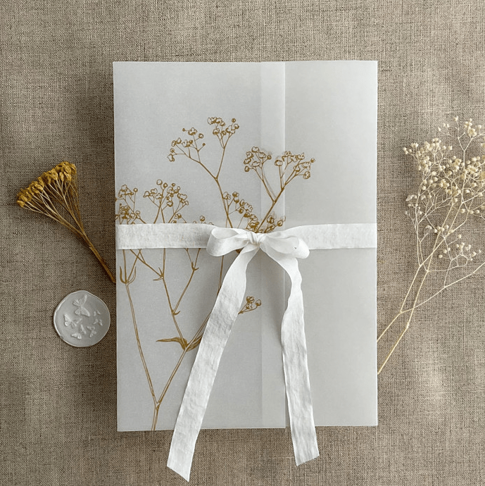 Vellum Invitation: What It Is + How To Use It On Wedding Invites