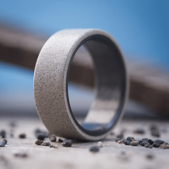 This Concrete Wedding Band Is a Unique Metal Alternative