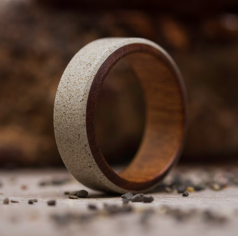 This Concrete Wedding Band Is a Unique Metal Alternative