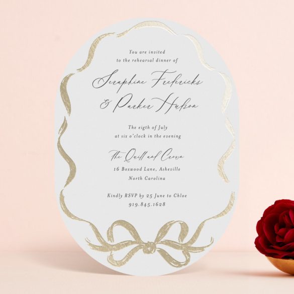 7 Bow Wedding Invitations That Make a Fantastic First Impression