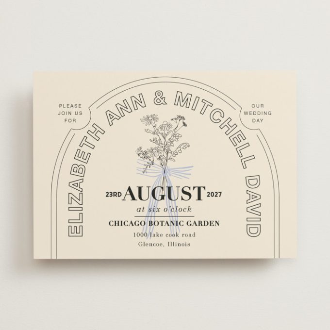 7 Bow Wedding Invitations That Make a Fantastic First Impression