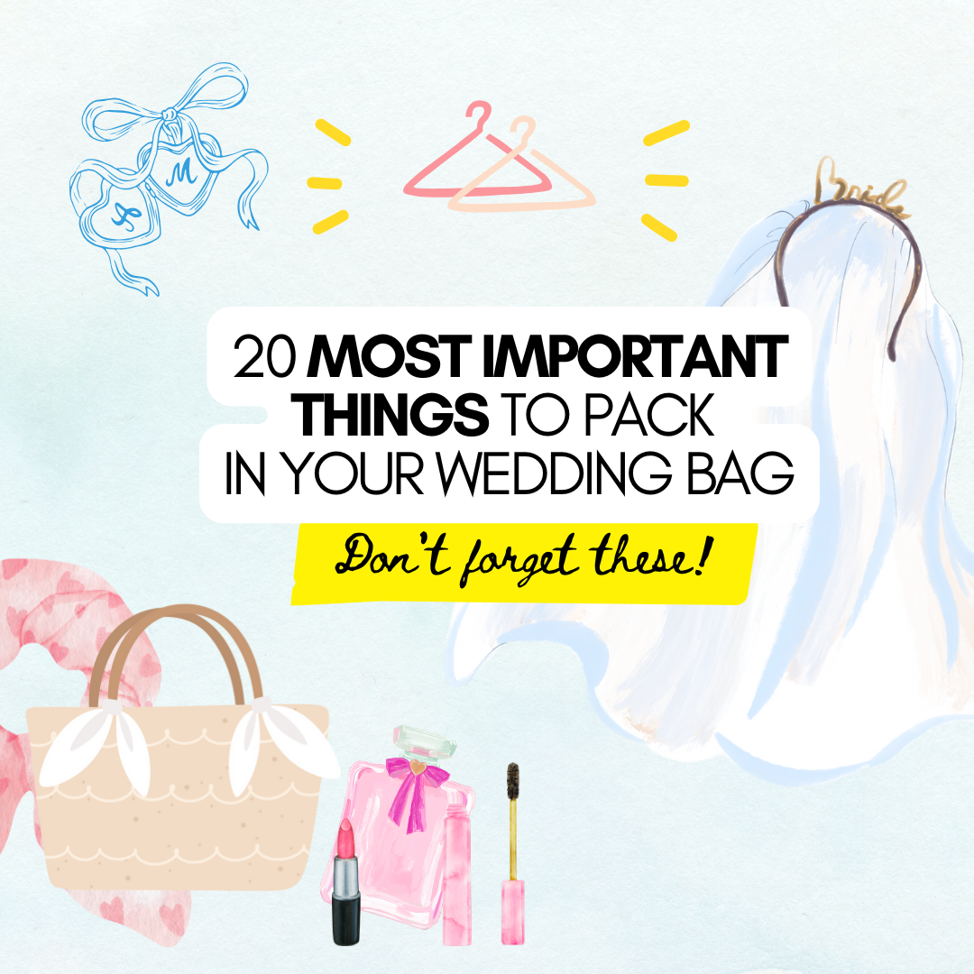 What to Pack in Your Wedding Day Bag: 20 Must-Have Essentials