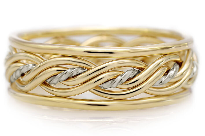 Where to Find Two-Tone and Tri-Tone Wedding Bands