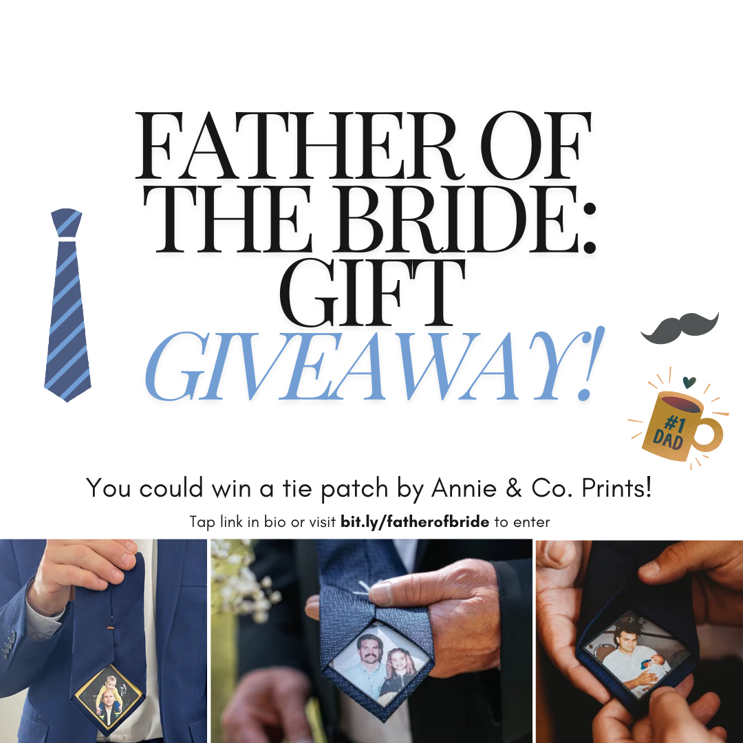 GIVEAWAY! Win a Tie Patch: A Meaningful Father of the Bride Gift Idea