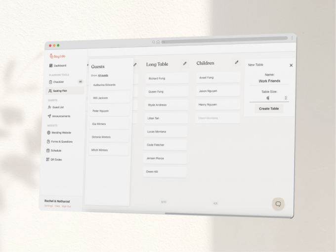 Say I Do: The All-in-One Wedding Website & Planning Tool Every Engaged Couple Needs