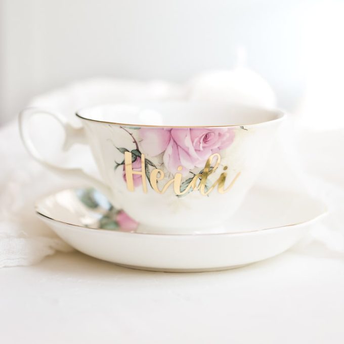 Tea Cup Wedding Favors from Velvet Crown Design on Etsy