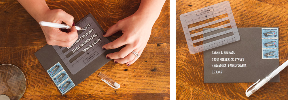 How to Address Invitations in a Straight Line