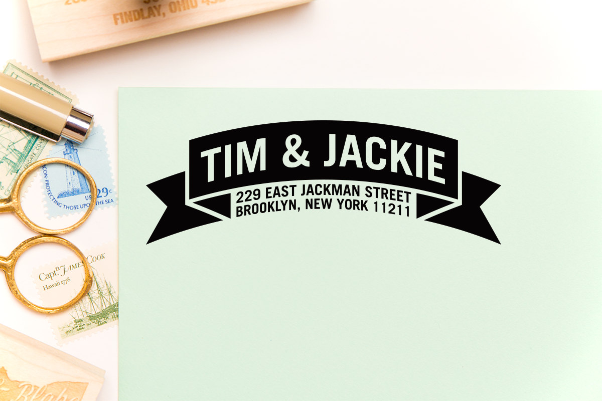 Return Address Stamps Etsy | Made with Love by Sparkvites