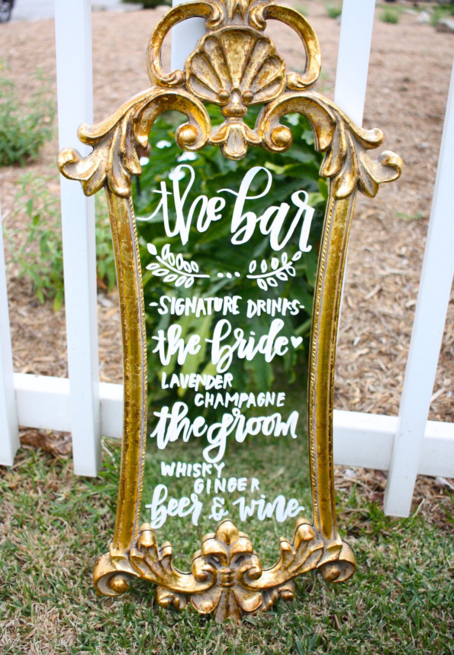 Wedding Mirror Signs: 5 Creative Ways to Use Them