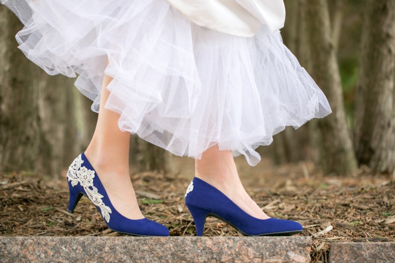 Blue Suede Heels - Walkin On Air | Emmaline Bride Wedding