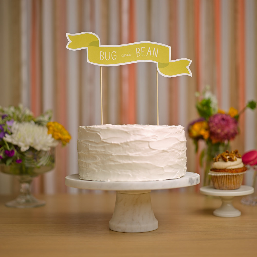 Banner Wedding Cake Topper by ReadyGo - Wedding Decor
