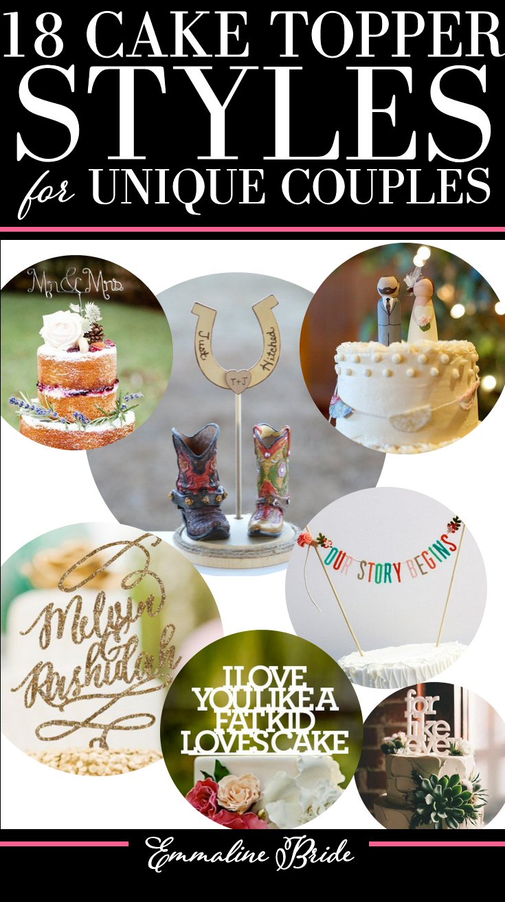 Cake Topper Styles for Unique Couples | Emmaline Bride