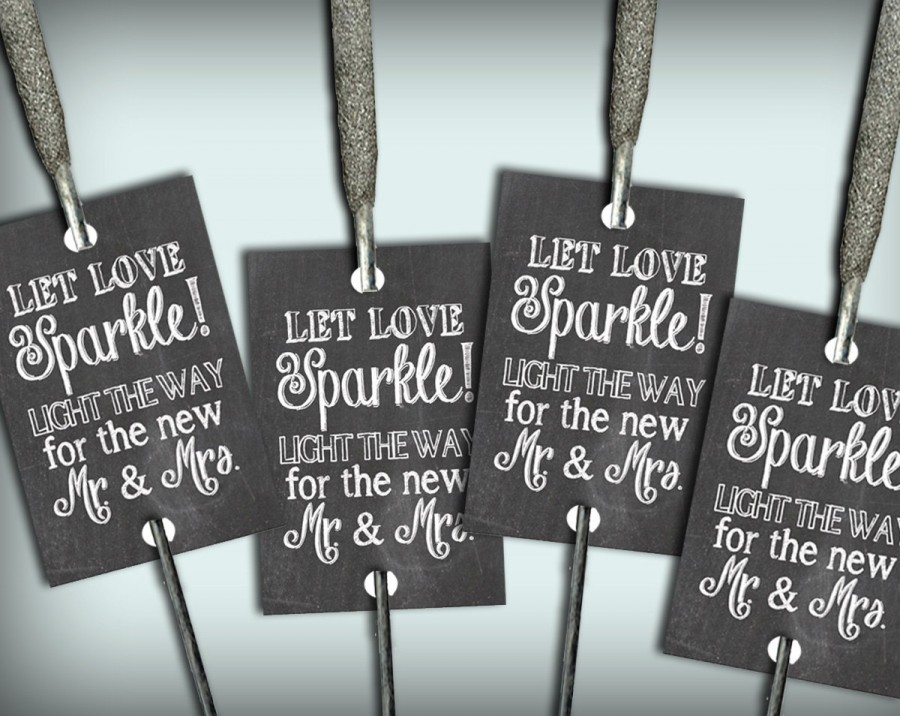 5 Wedding Sparkler Tags for an Unforgettable Send-Off | Emmaline Bride ...