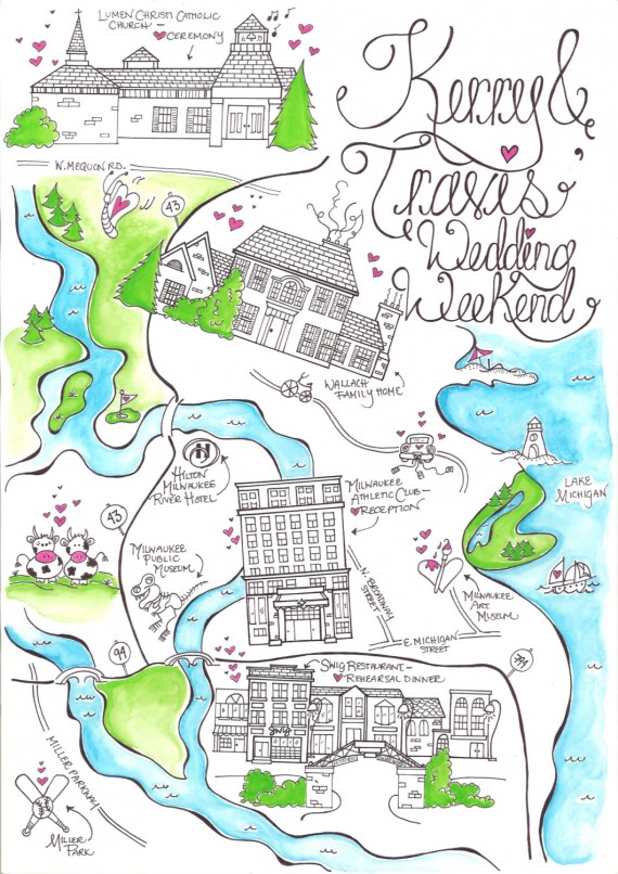 Wedding Map for Guests? | Emmaline Bride Wedding Blog