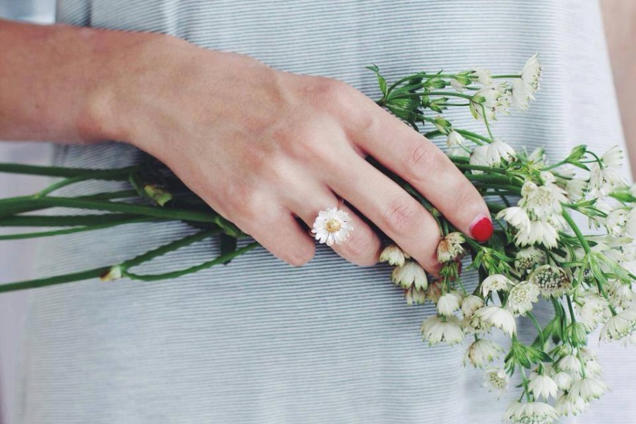 Flower Inspired Rings for Bridesmaid Gifts | Emmaline Bride