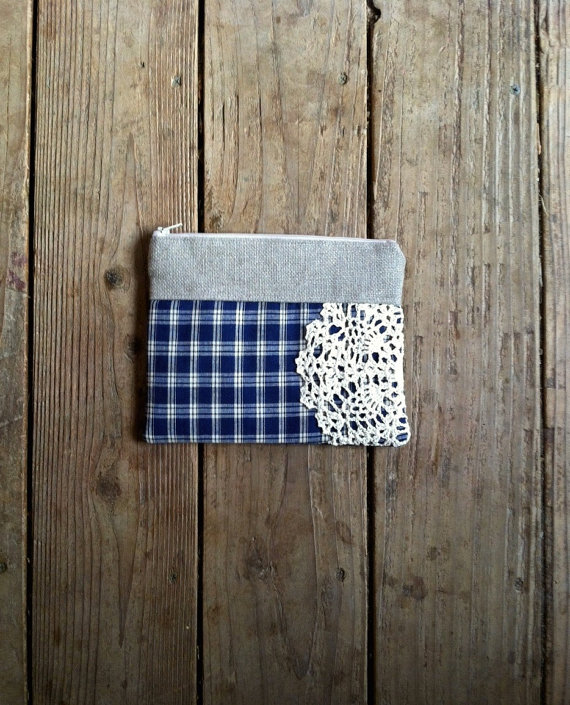 Plaid Clutch Purse for Fall Bridesmaid Gifts - Fall Theme