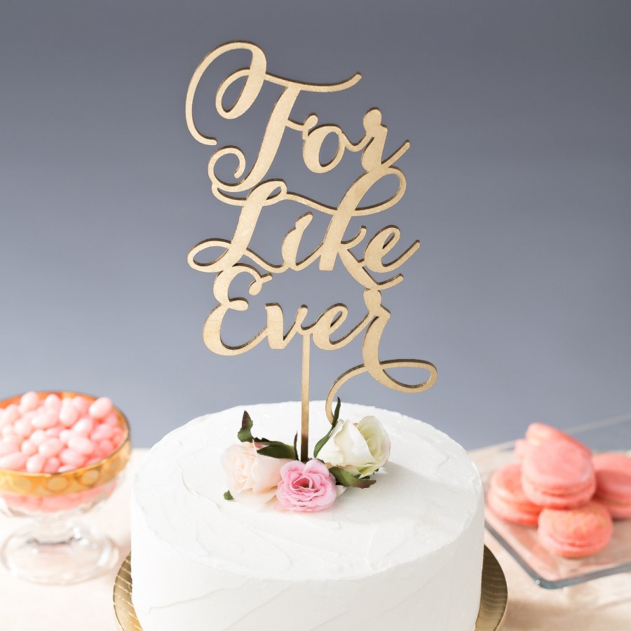 Statement Cake Toppers | Emmaline Bride Wedding Blog