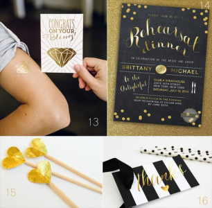 30 Amazing Gold Foil Wedding Ideas