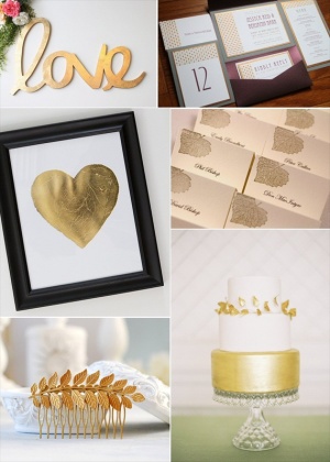 15 Killer Resources for a Gold Wedding Theme