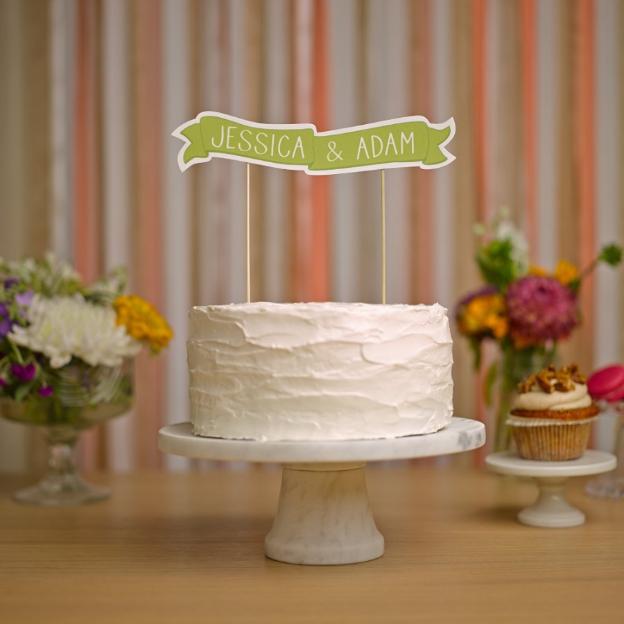 Banner Wedding Cake Topper by ReadyGo - Wedding Decor