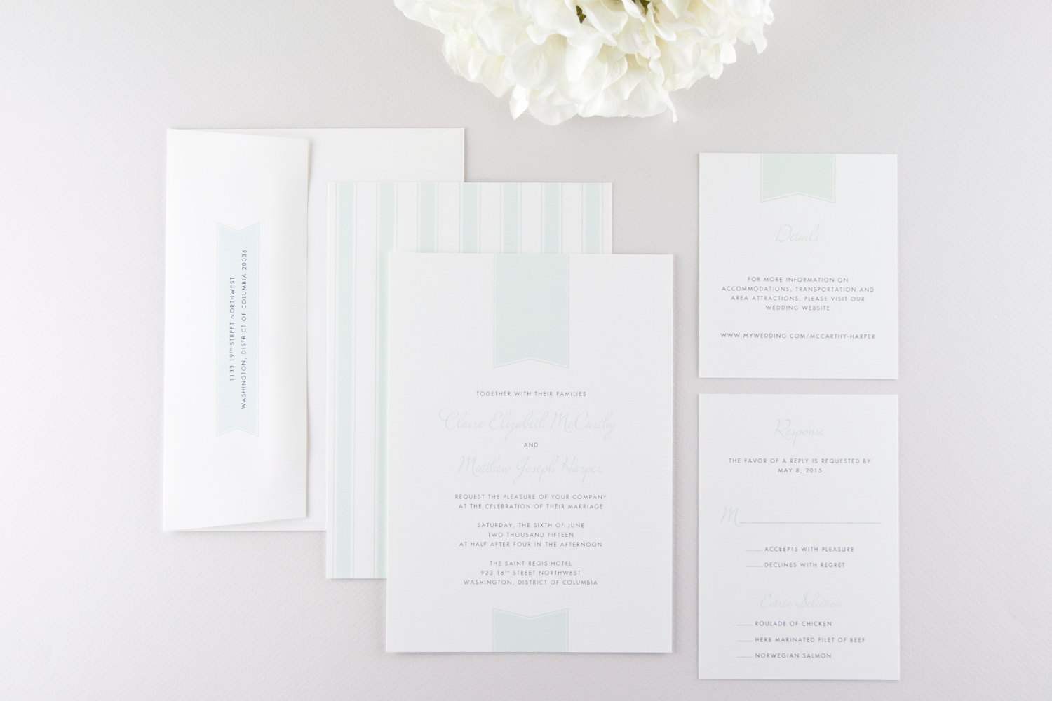 Modern Classic Wedding Invitations - Modern Theme
