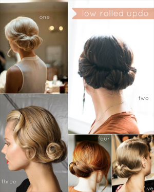 Low Rolled Updo aka Gibson Tuck Hairstyle