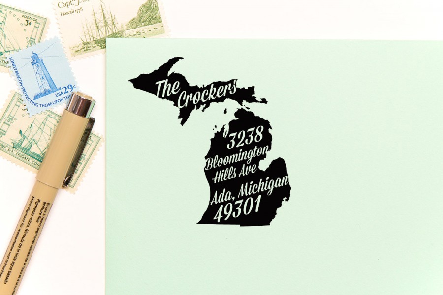 Return Address Stamps Etsy | Made with Love by Sparkvites