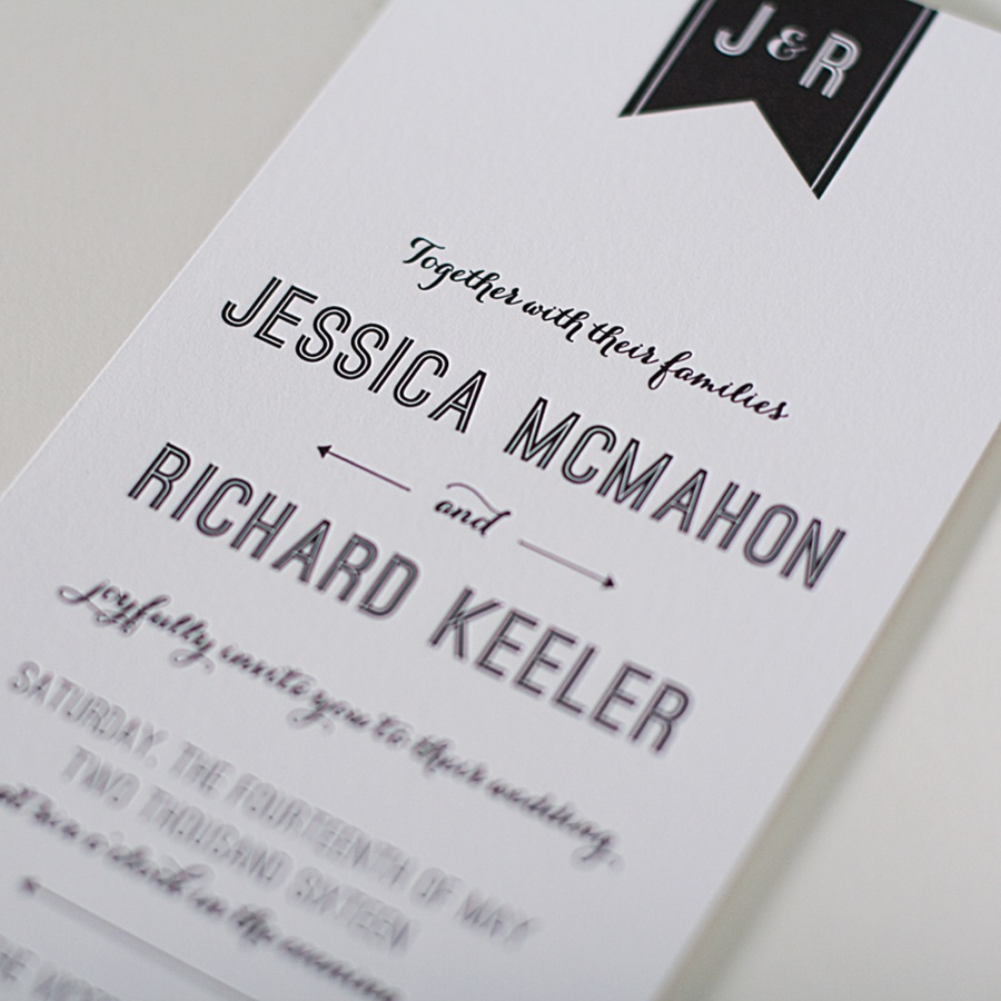 Letterpress Invitations That'll Make an Impression - Wedding