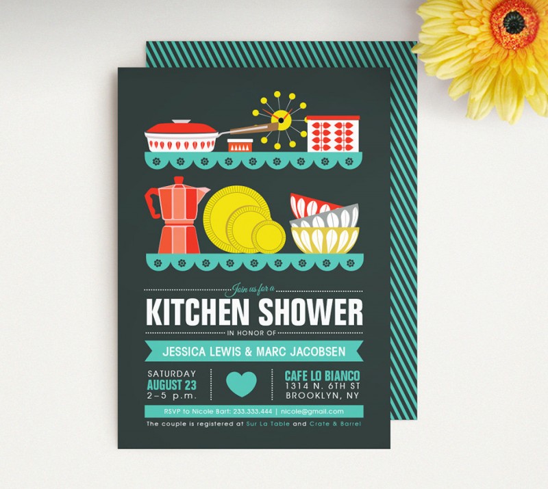 Kitchen Bridal Shower Invitations | Emmaline Bride
