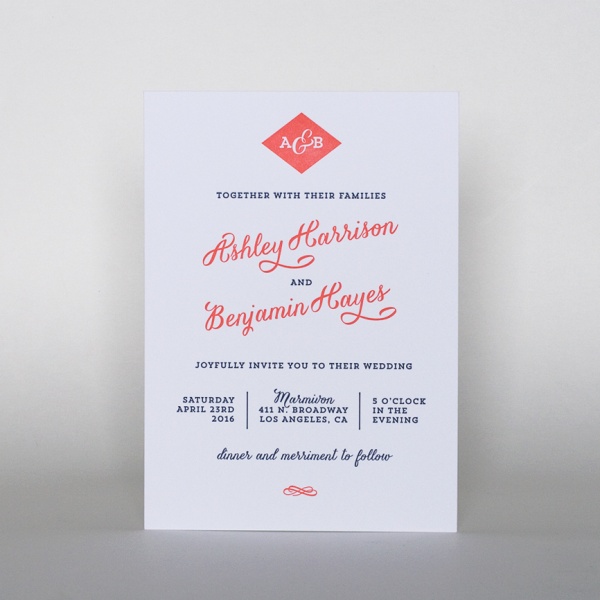Letterpress Invitations That'll Make an Impression - Wedding