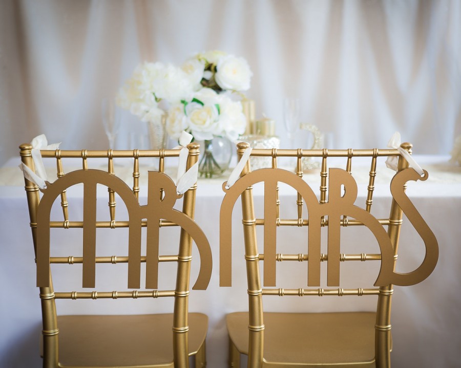 Bride and Groom Chair Signs: 42 Handmade Wedding Ideas
