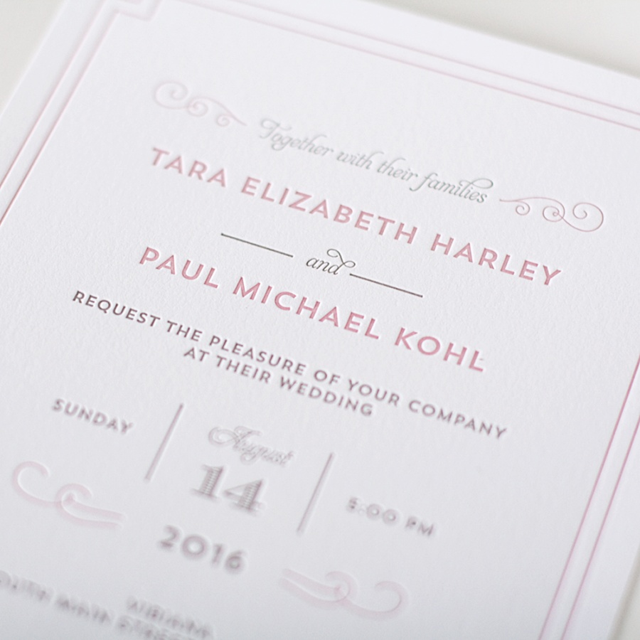 Letterpress Invitations That'll Make an Impression - Wedding