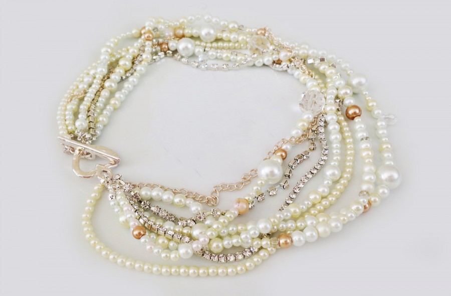 Pearl Statement Necklaces Bridal | Emmaline Bride