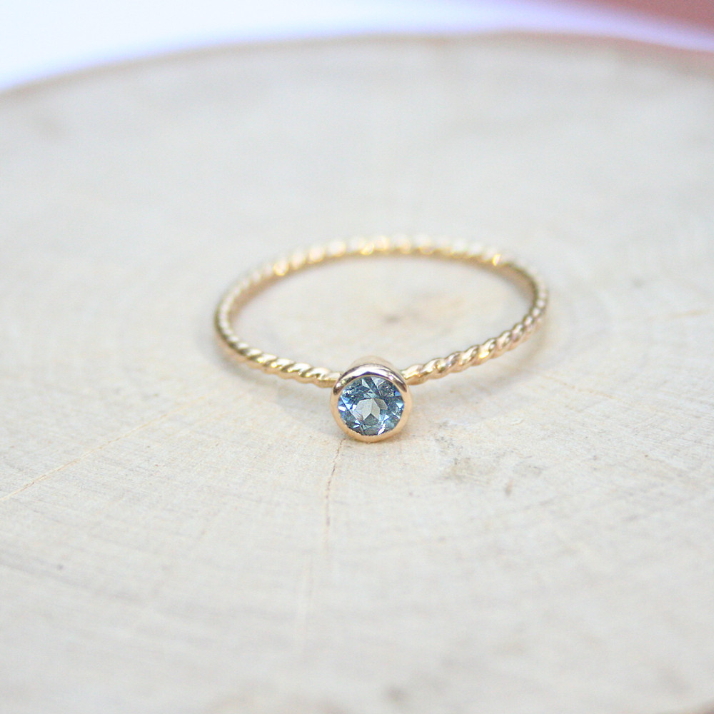 Petite Gemstone Ring by Etoile Jewelry #HANDMADEADAY