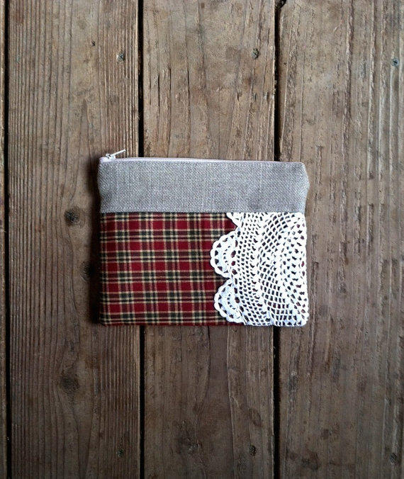 Plaid Clutch Purse for Fall Bridesmaid Gifts - Fall Theme