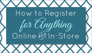 Where to Register for Anything Online