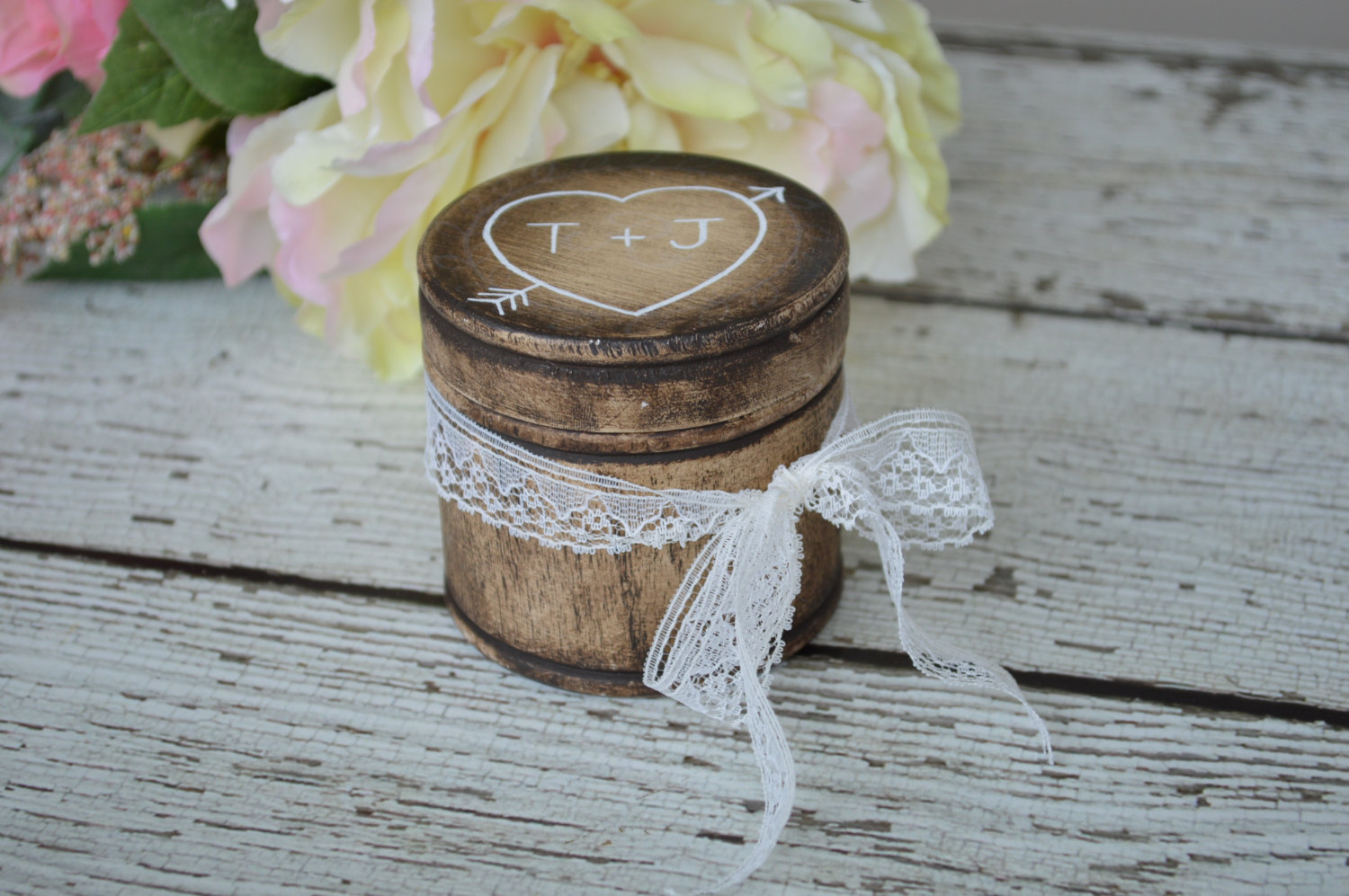 Rustic Wedding Ring Box | Wedding Ring Box Holder