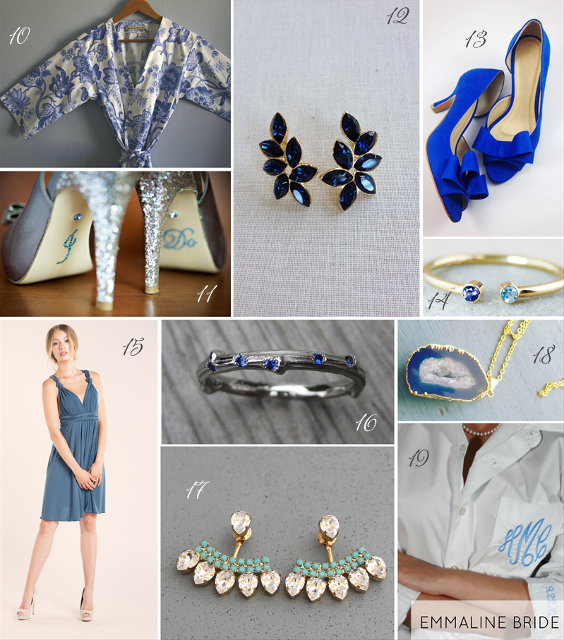 19 Stylish Something Blue Ideas for the Bride | Emmaline Bride Wedding Blog