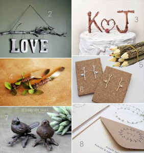 Twig Wedding Ideas for Rustic, Woodland Weddings | Emmaline Bride®